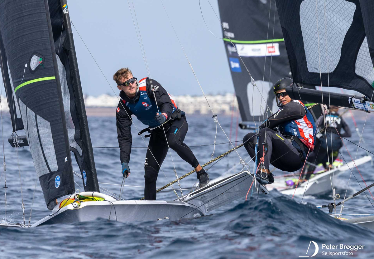 Daniel Nyborg og Nikolaj Buhl fra Sletten Bådeklub vinder nervepirrende OL-udtagelse i 49er med ...