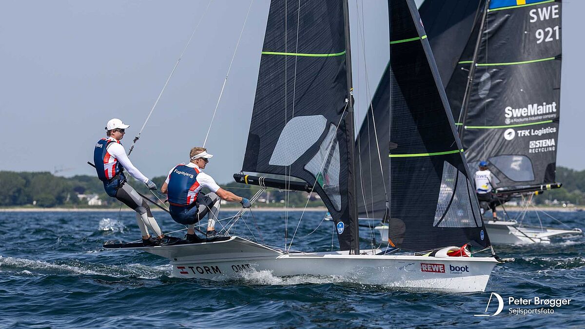 Nyborg og Fuglbjerg overrasker med 4. plads i 49er-debut ved Kielerugen - Minbåd.dk